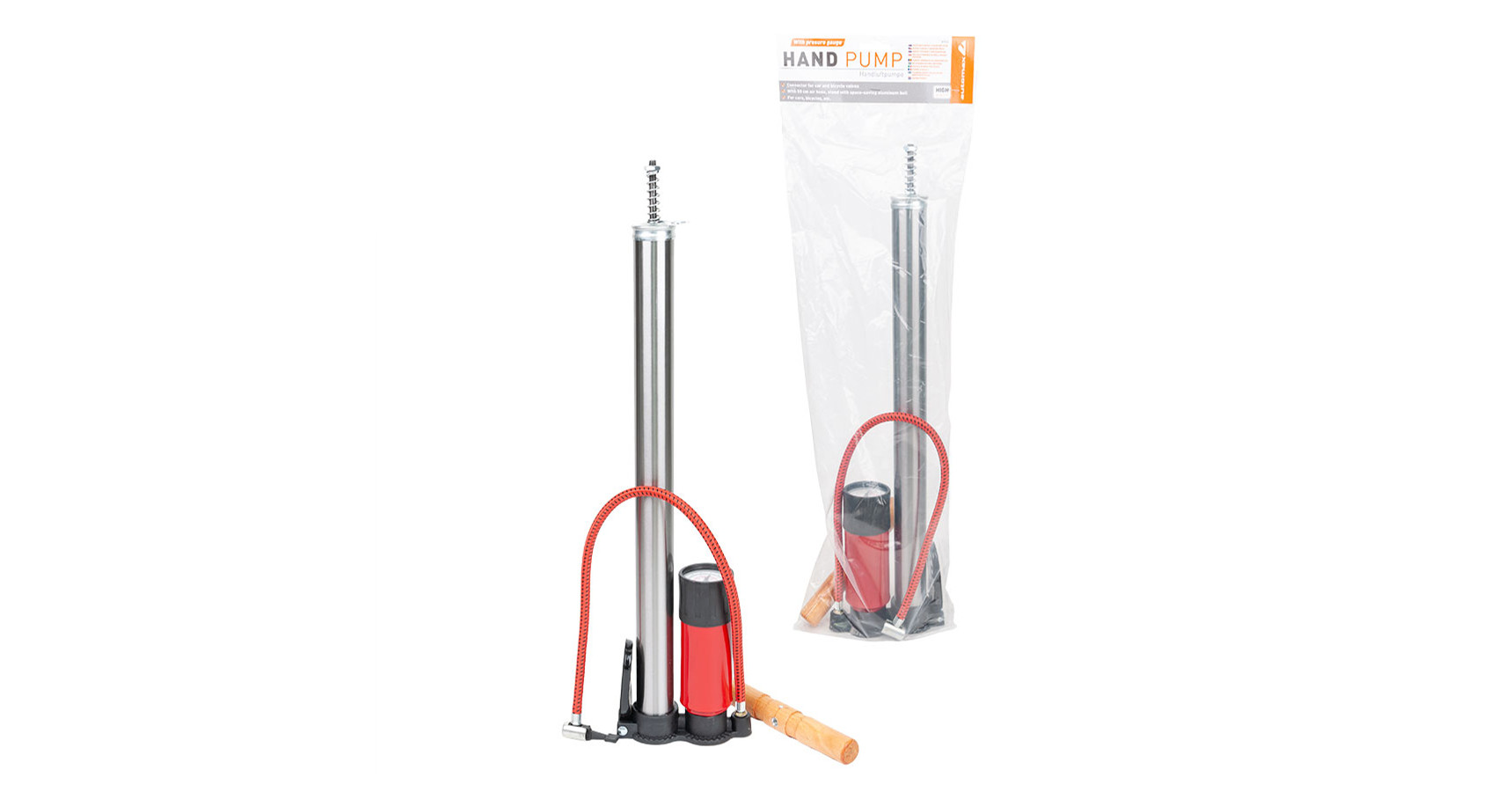 Kézi pumpa nyomásmérő órával - alumínium - Automax - Automax ...